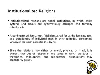 Cultural, Social and Political Institutions | PPTX