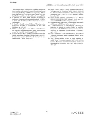 Selfish Node Isolation & Incentivation using Progressive Thresholds | PDF | Computer Networking ...