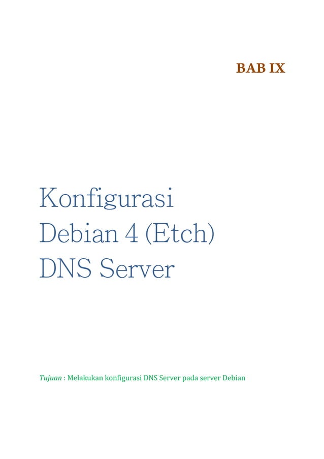 konfigurasi dns | PDF