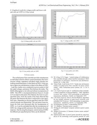 Line Losses in the 14-Bus Power System Network using UPFC | PDF | Physics | Science