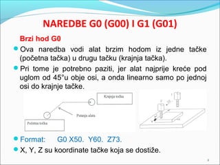 Naredbe G0, G1, G2, G3 | PPT