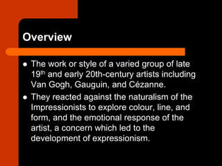 13. post impressionism | PPT