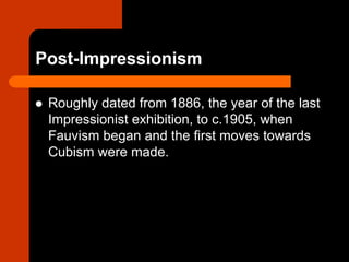 13. post impressionism | PPT