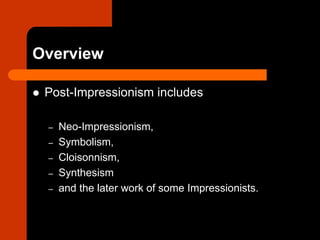 13. post impressionism | PPT