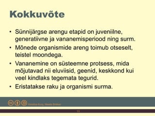 13.sünnijärgne areng sünnist surmani | PPTX