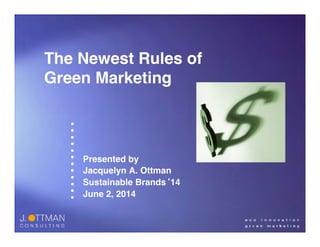 The Newest Rules of Green Marketing | PDF