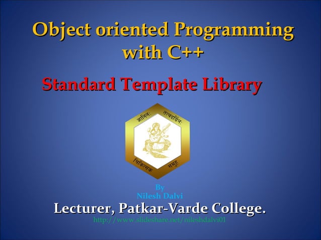 Standard Template Library | PPT