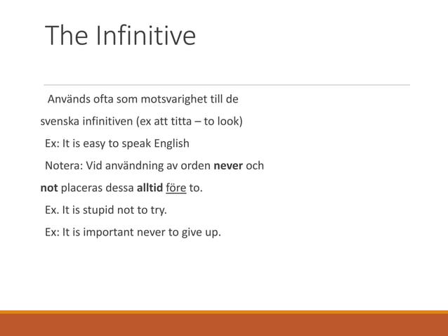 13.infinitive and the ingform | PPT