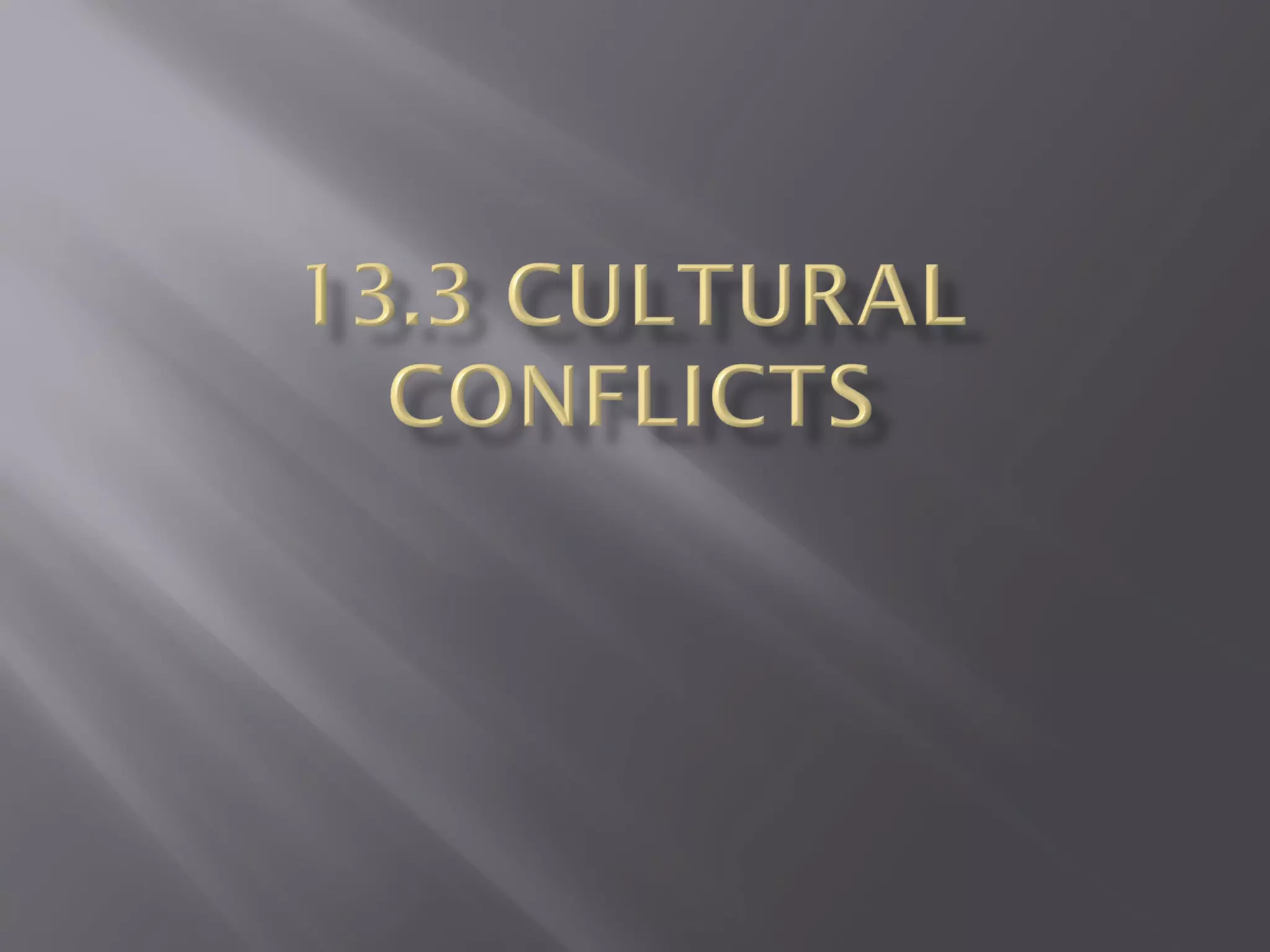 Post-WWI Cultural Conflicts | PPT
