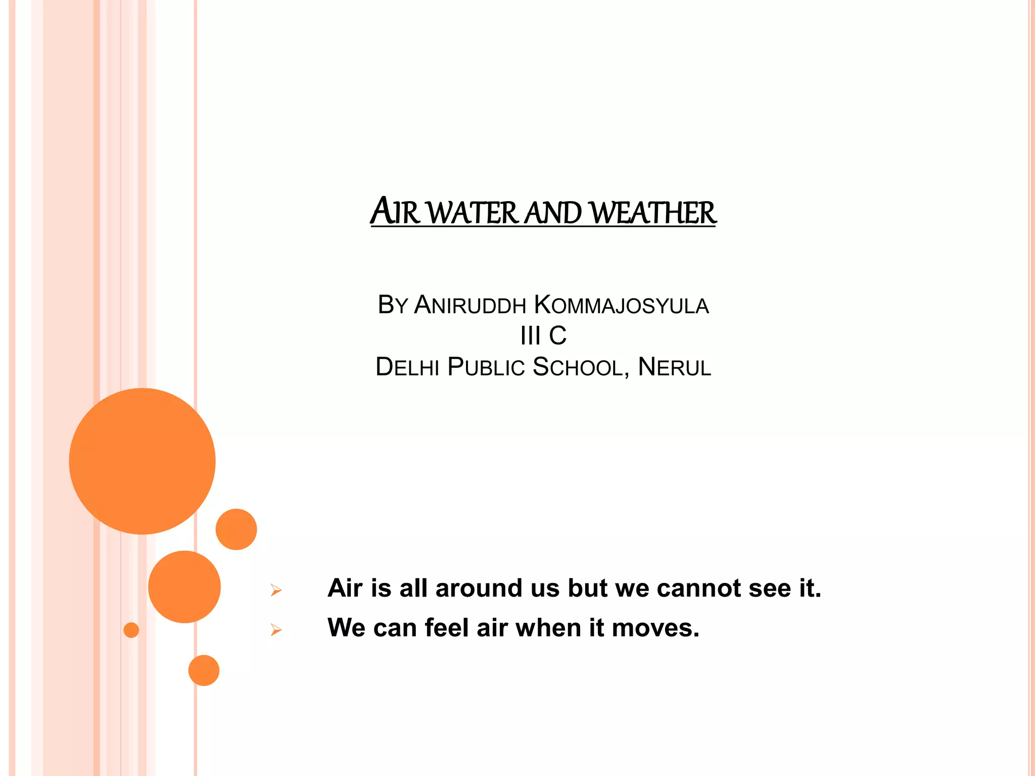 13.air water and weather | PPTX