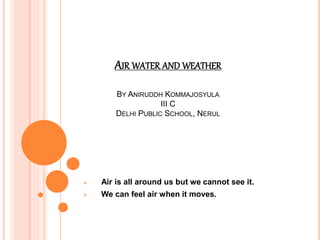 13.air water and weather | PPTX