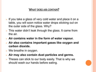 13.air water and weather | PPTX