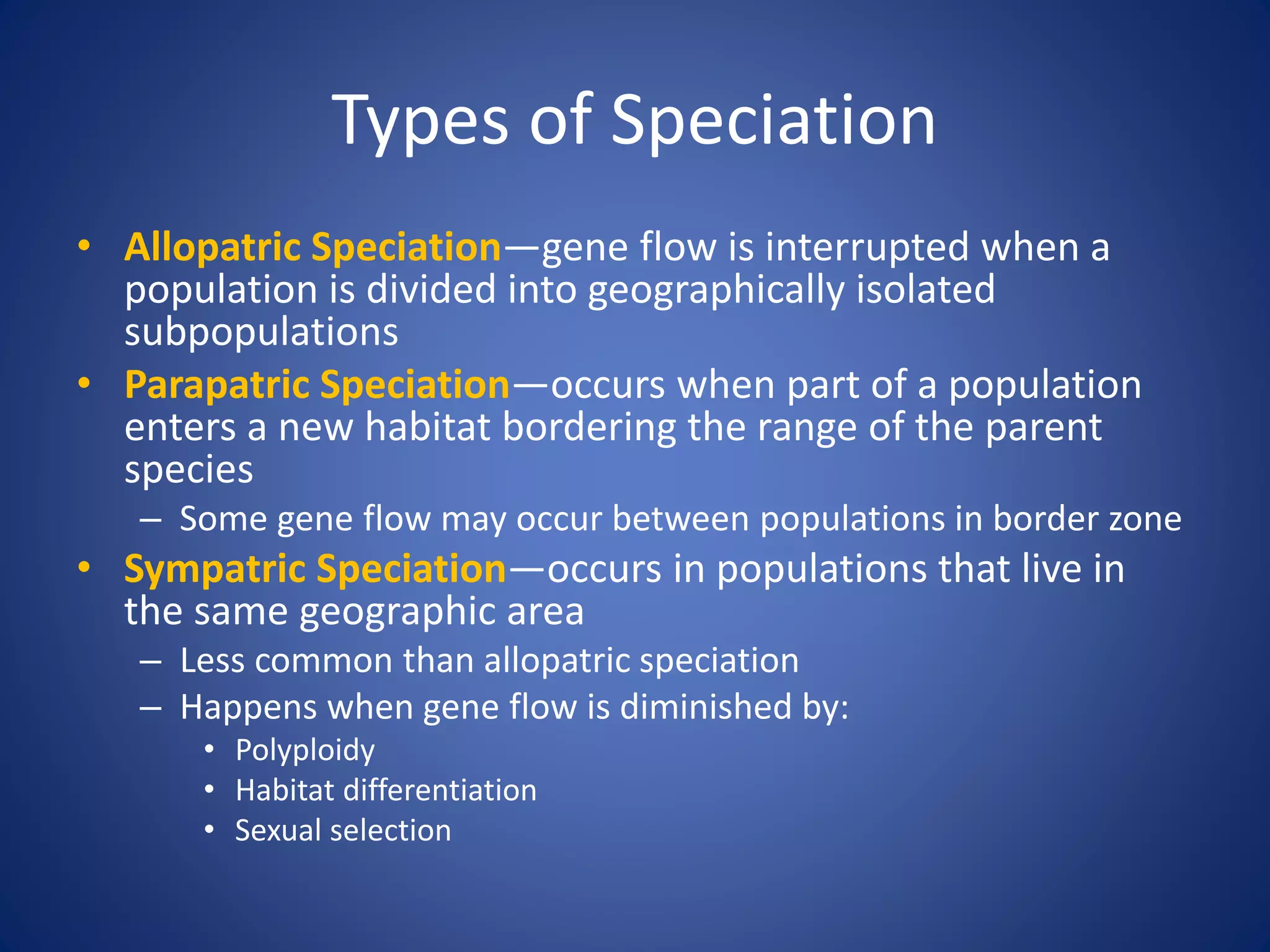 Speciation | PPTX