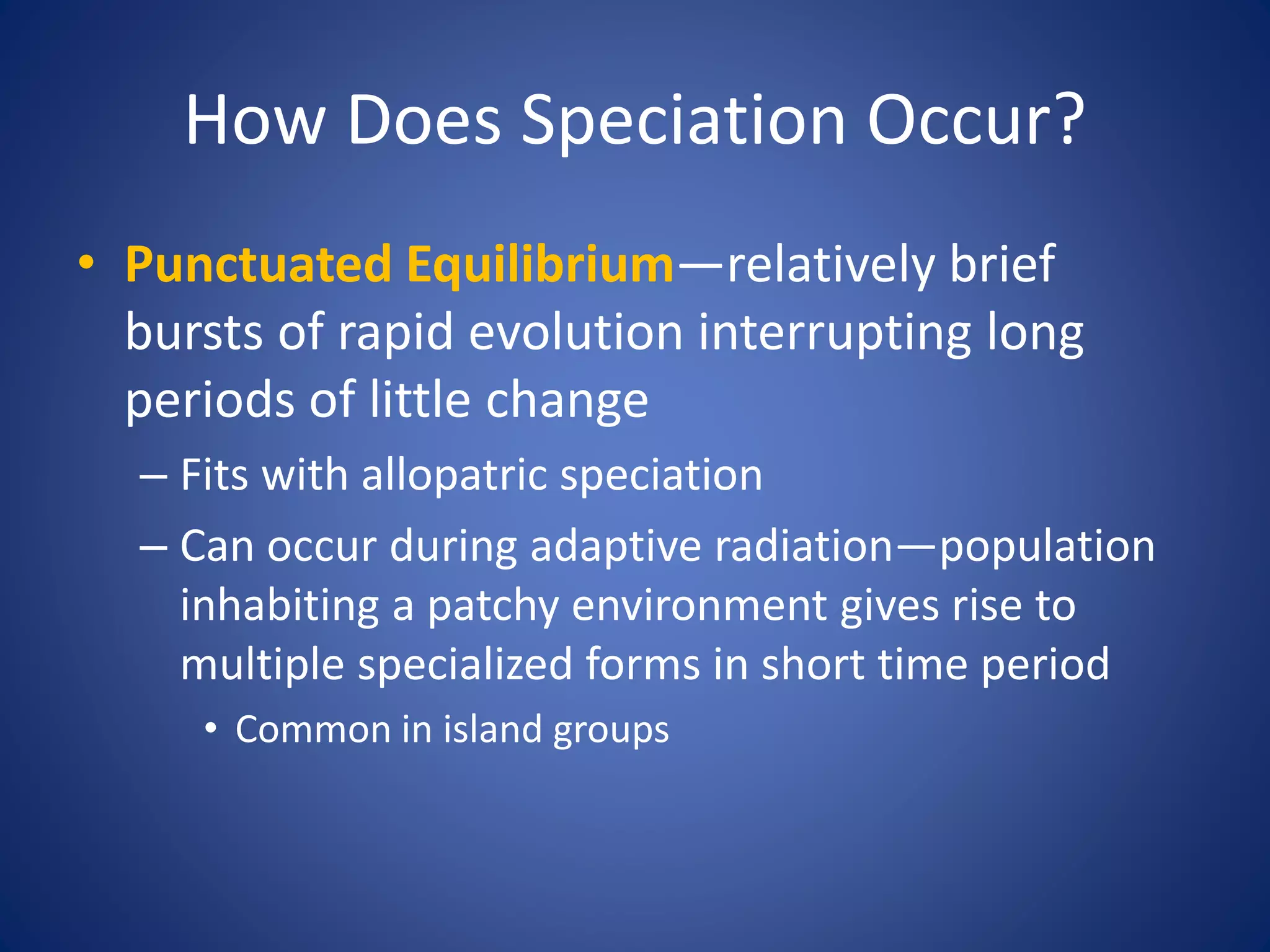 Speciation | PPTX