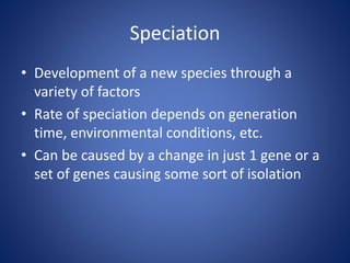 Speciation | PPTX