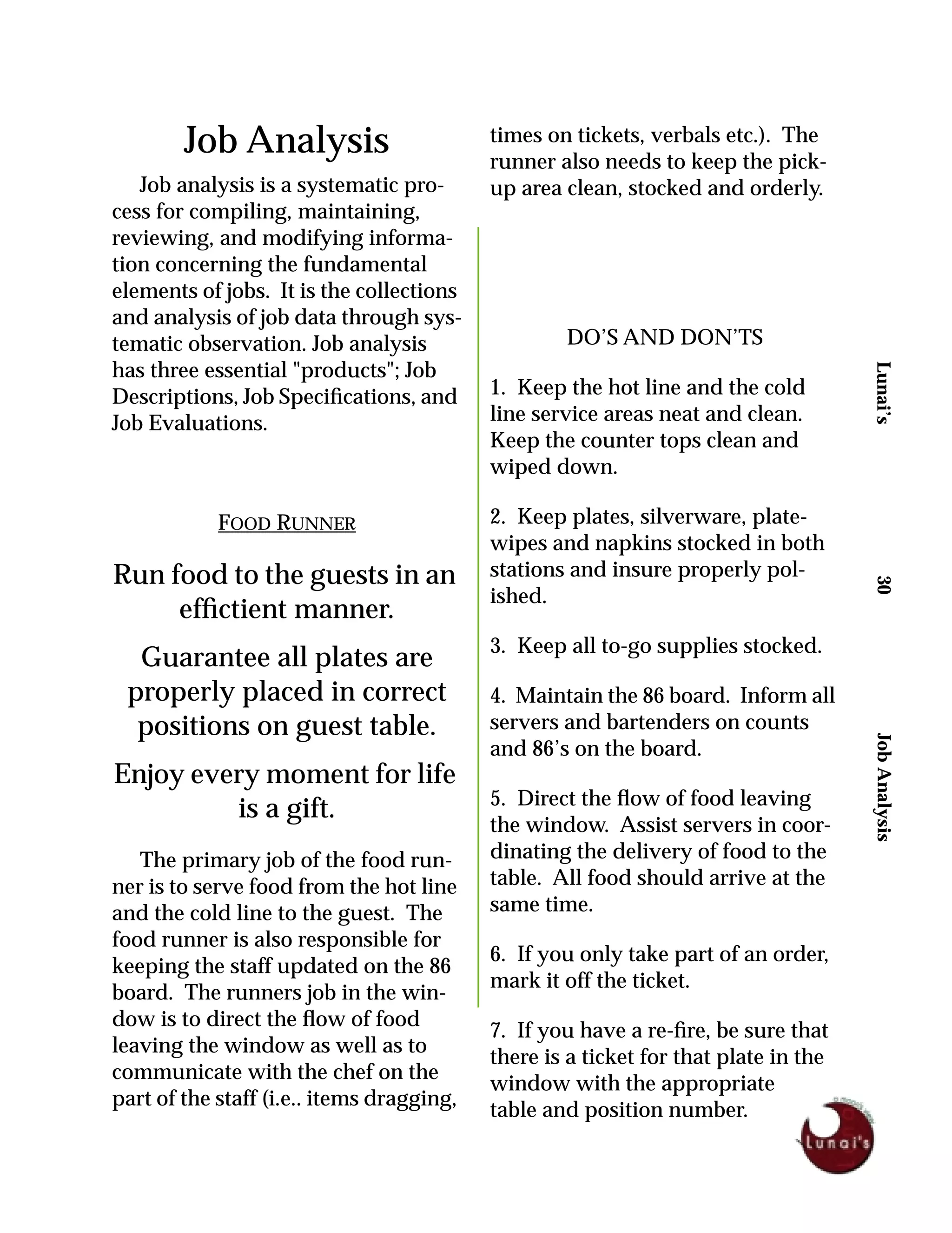 Front of House Service Manual | PDF