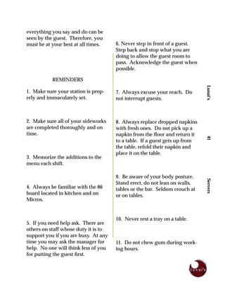 Front of House Service Manual | PDF