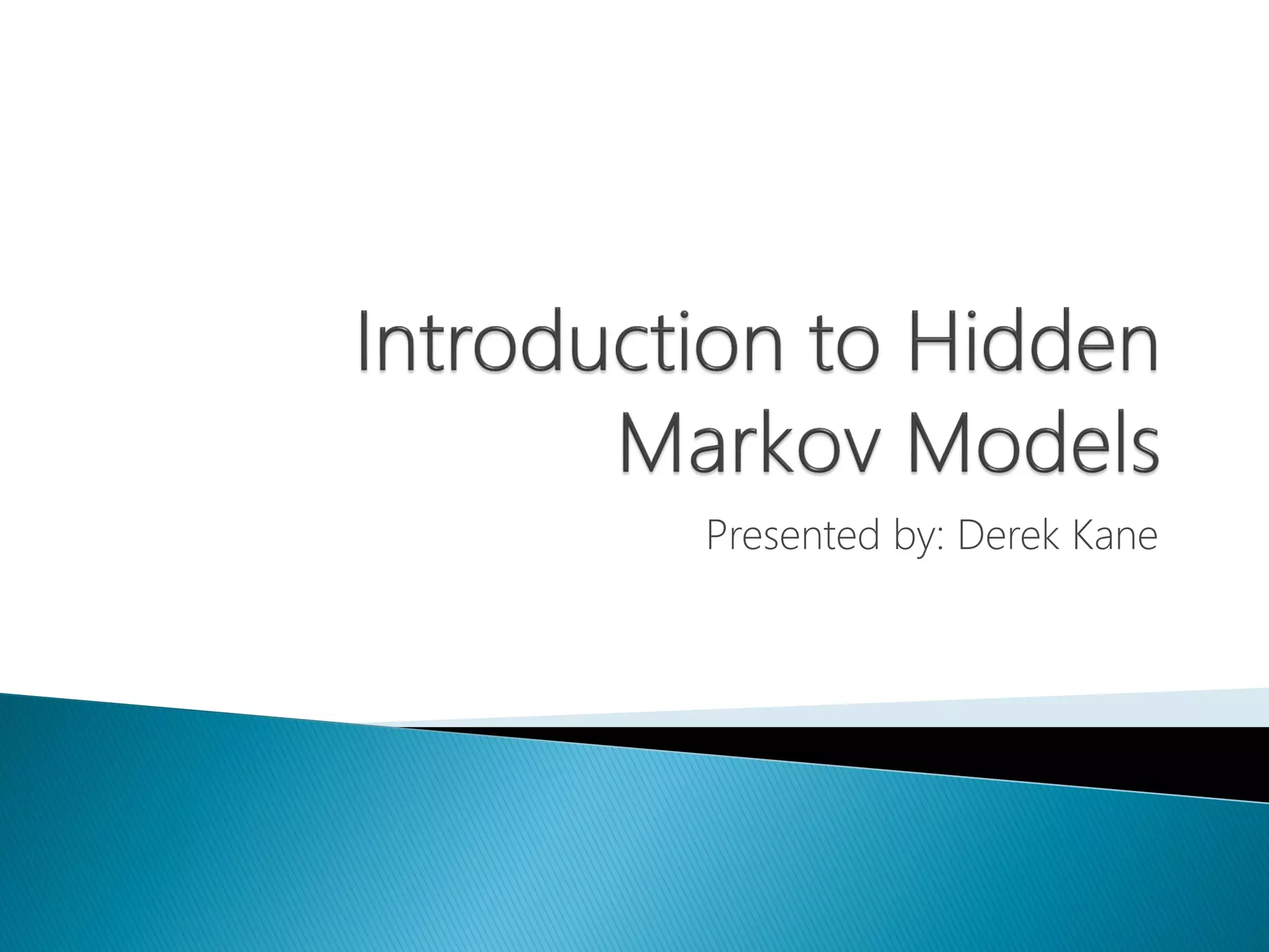 Data Science Part Xiii Hidden Markov Models Ppt 