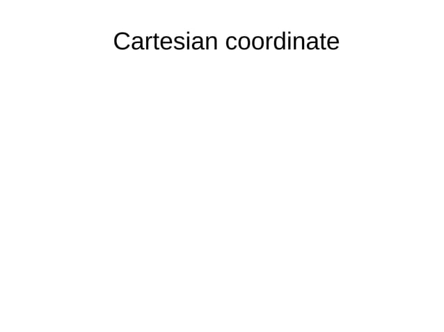 13 Cartesian Coordinates Ppt