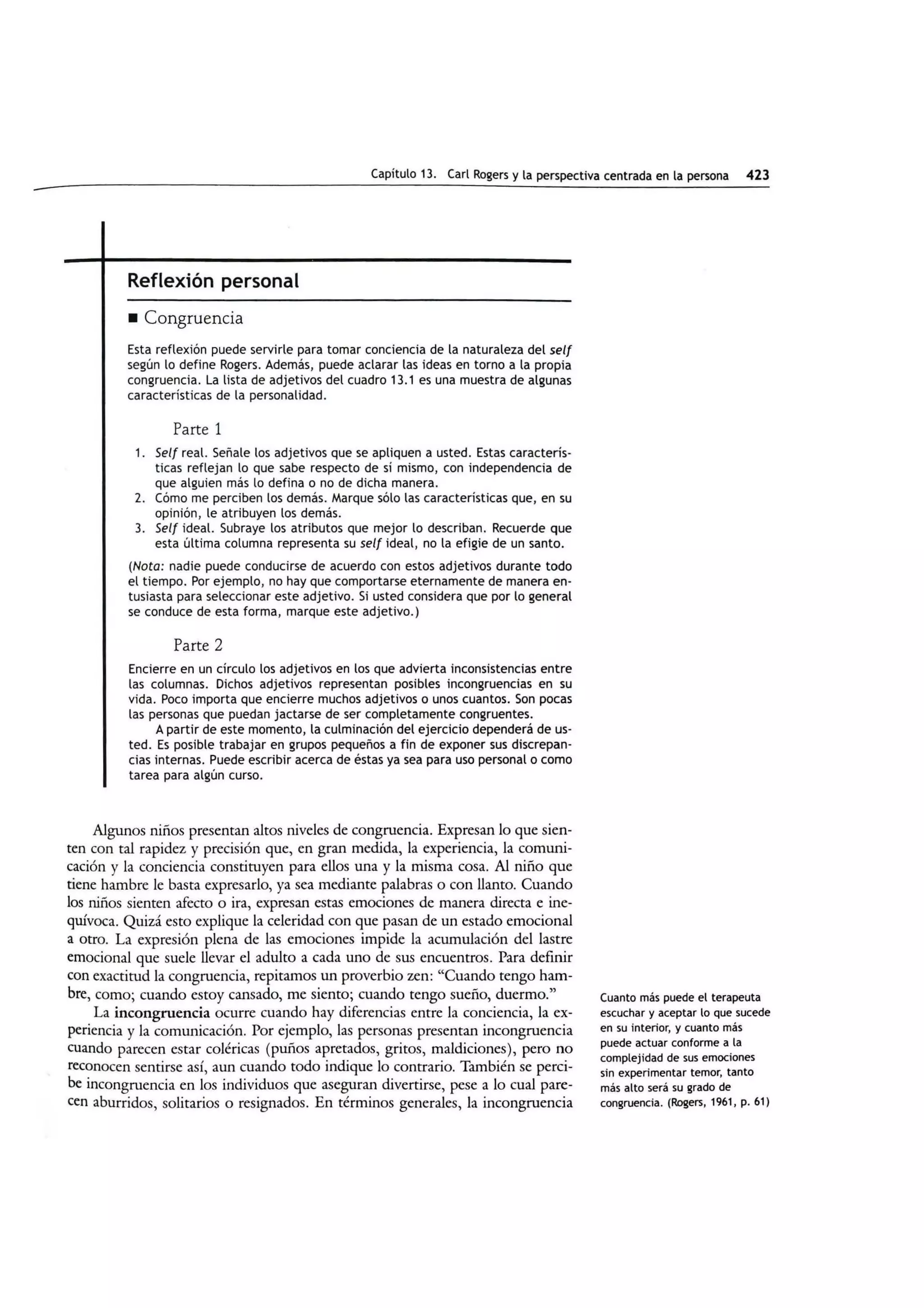Carl Rogers y la perspectiva centrada en la persona | PDF