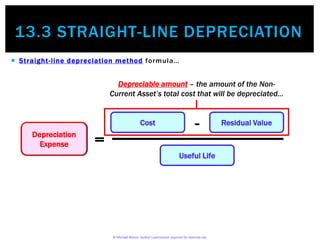 13.3 Straight-line depreciation | PPTX