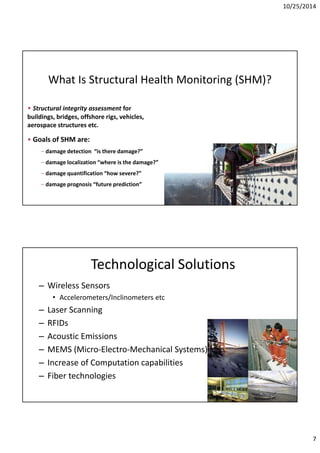 Structural health monitoring of intelligent infrastructure | PDF