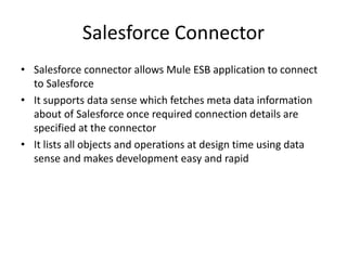 Mule using Salesforce | PPTX