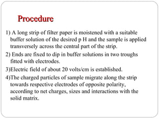 Paper electrophoresis | PPT
