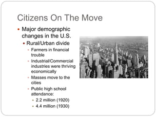 Society & Culture of the 1920s PPT | PPTX