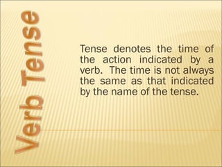 13. tense class 1 | PPT