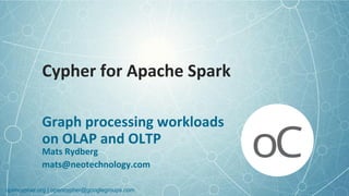 Cypher for Apache Spark | PPT