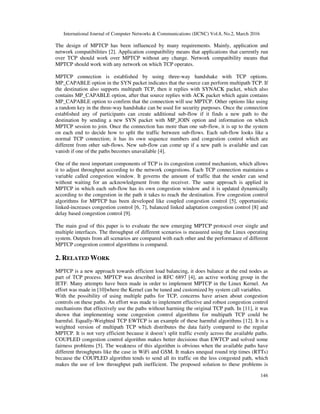 PERFORMANCE ANALYSIS OF MULTI-PATH TCP NETWORK | PDF