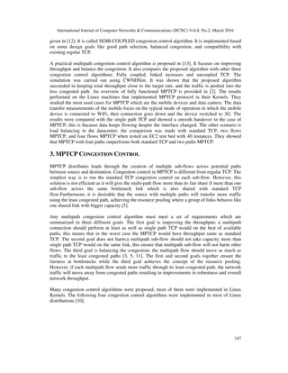 PERFORMANCE ANALYSIS OF MULTI-PATH TCP NETWORK | PDF