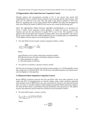 PERFORMANCE ANALYSIS OF MULTI-PATH TCP NETWORK | PDF