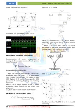 Generalized Parallel CRC Computation | PDF | Computing | Technology & Computing