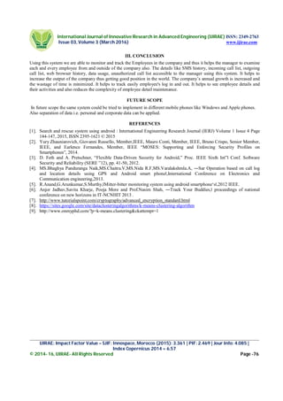 Employee Tracking and Monitoring System Using Android | PDF