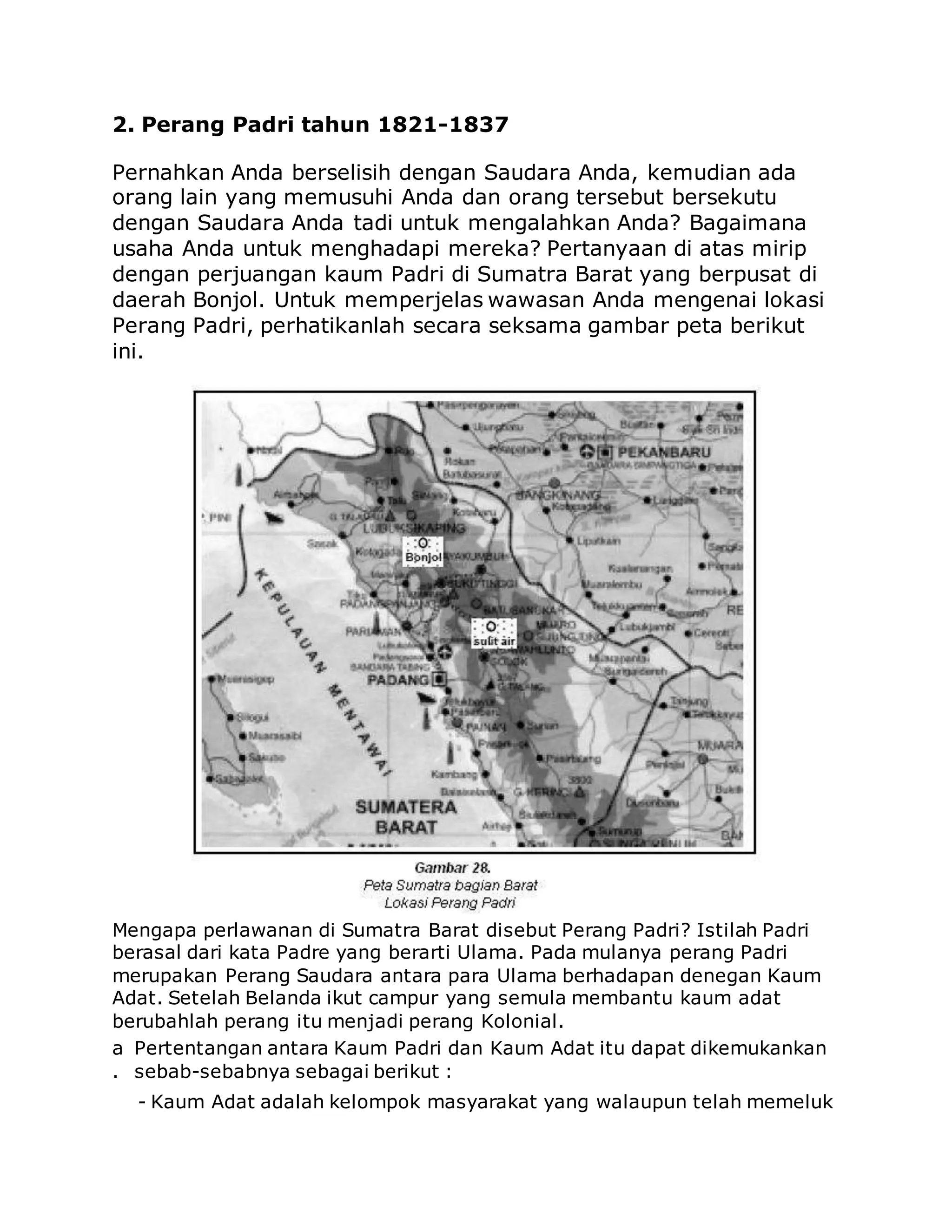 13. perang padri tahun 1821 1837 | DOCX