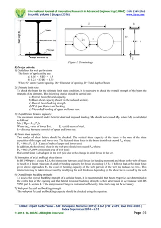 Structural Analysis and Design of Castellated Beam in Fixed Action | PDF