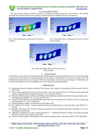 Structural Analysis and Design of Castellated Beam in Fixed Action | PDF