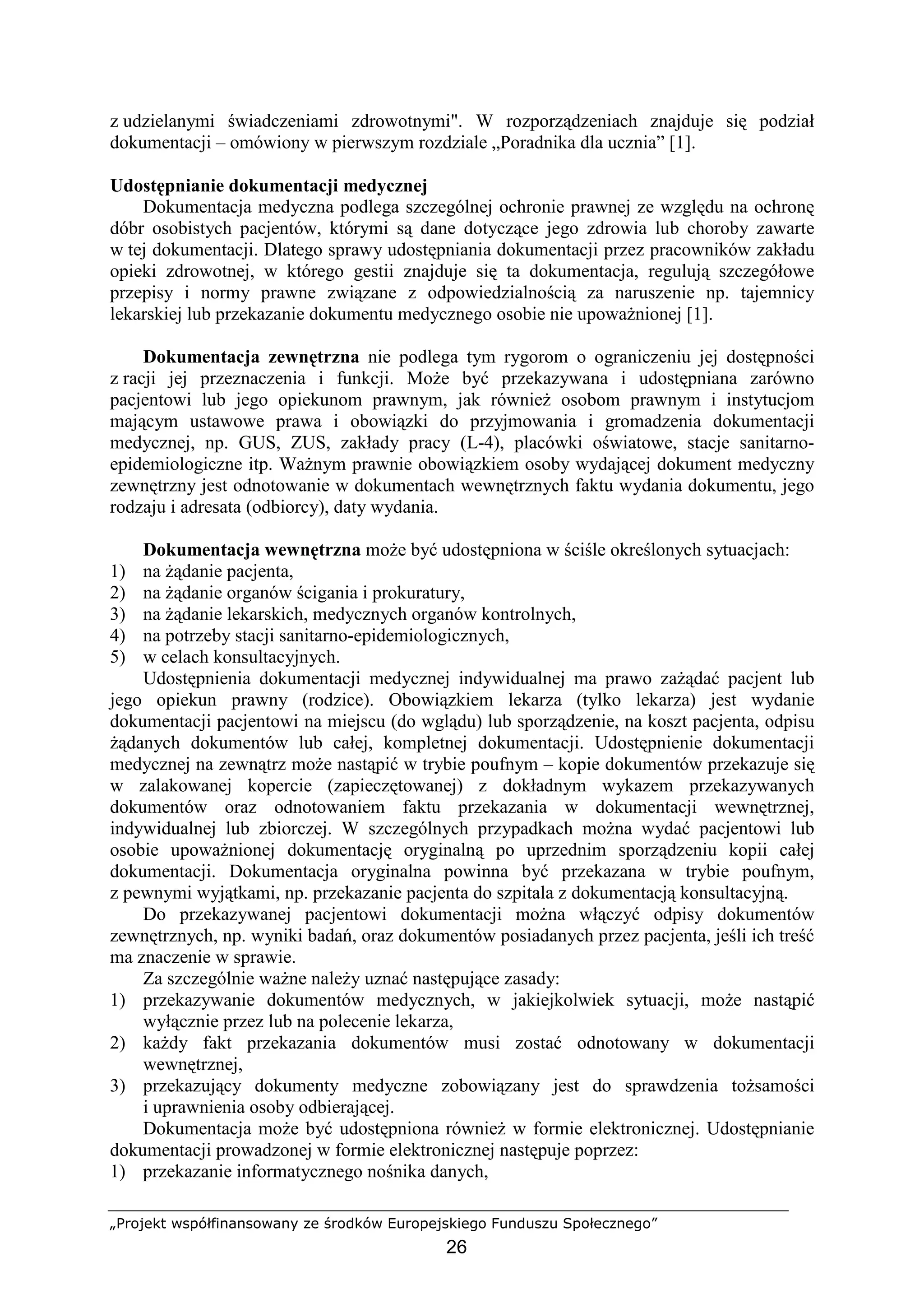 13. Prowadzenie dokumentacji stomatologicznej | PDF