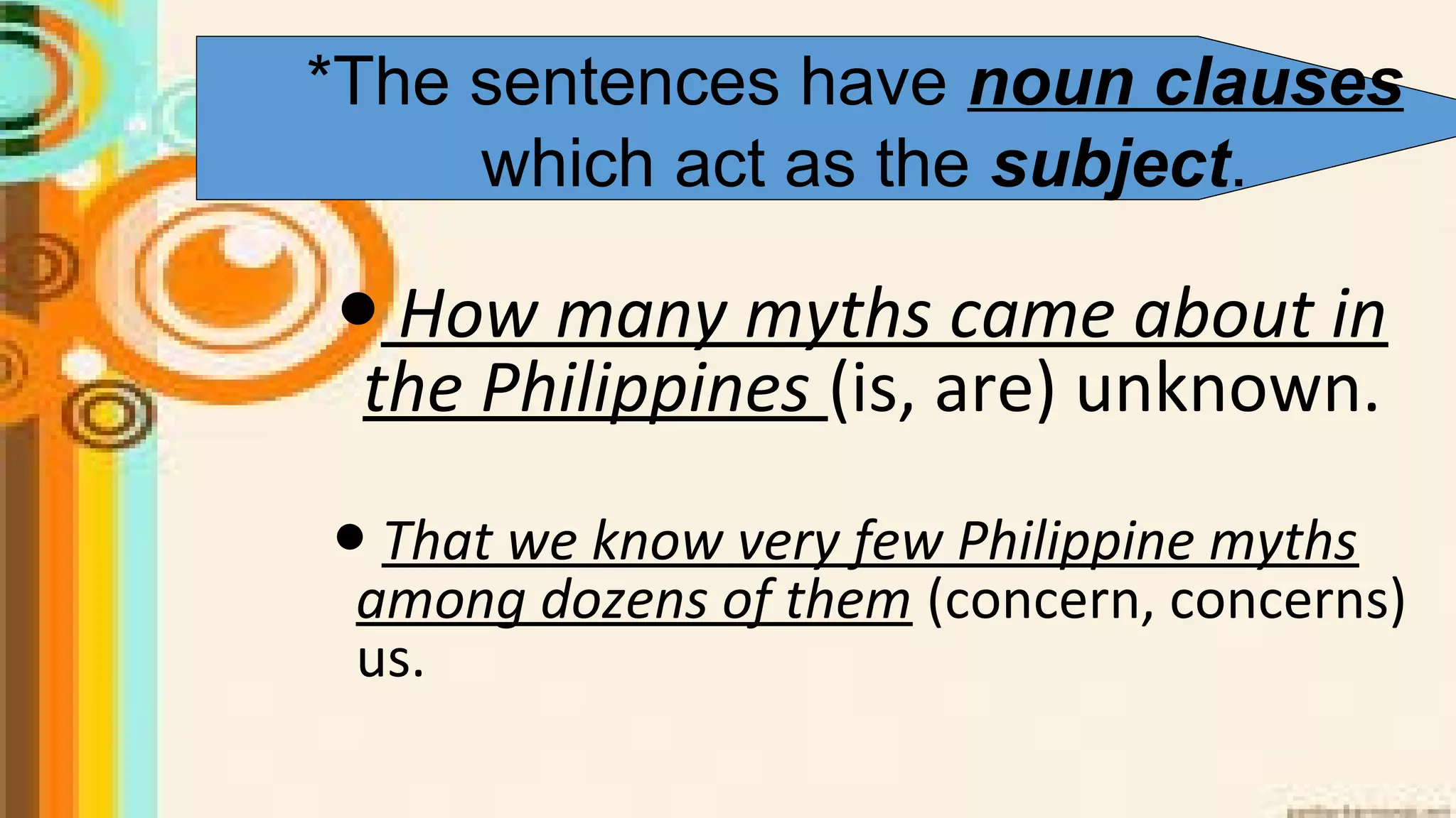 Eng7 sva sentences with noun clauses, relative clauses, and predicate ...