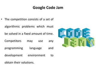 Google code jam Gamification in Recruitment - Manu Melwin Joy | PPTX