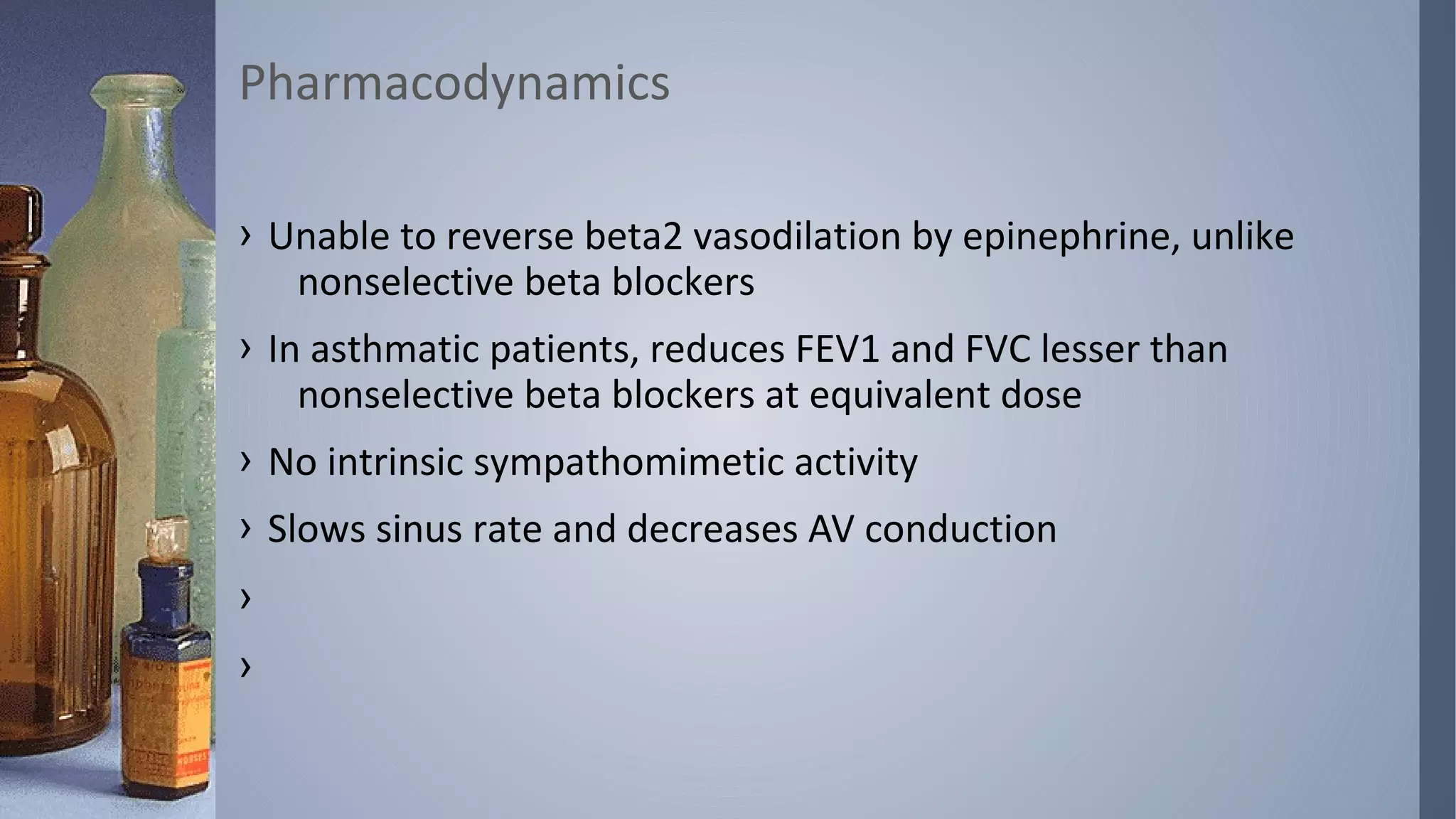 Beta1 selective blocker Metoprolol | ODP