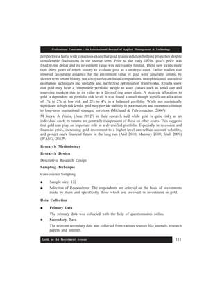 Gold, As An Investment Avenue | PDF