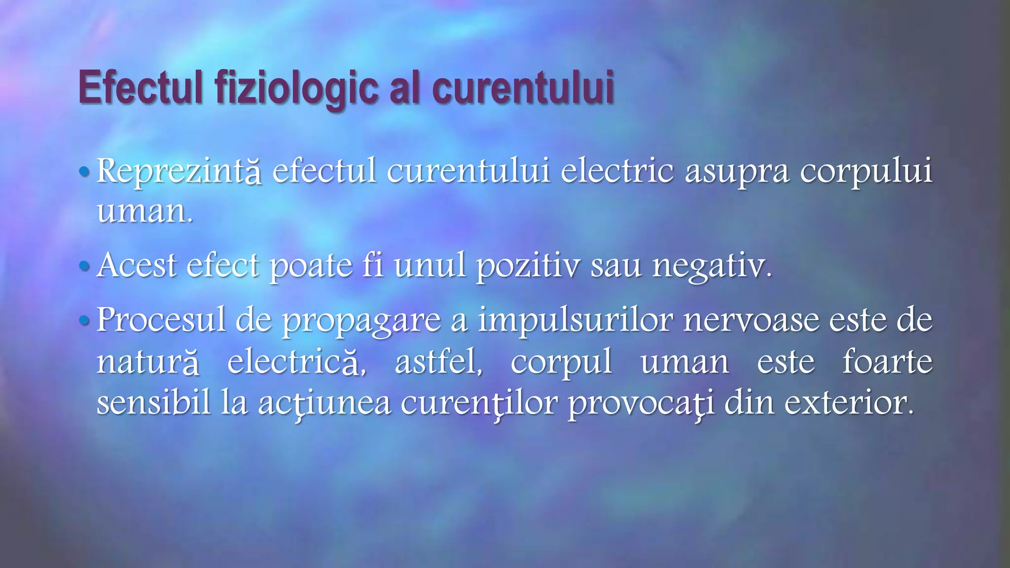13. novak edit xe-efectul fiziologic al curentului | PPT