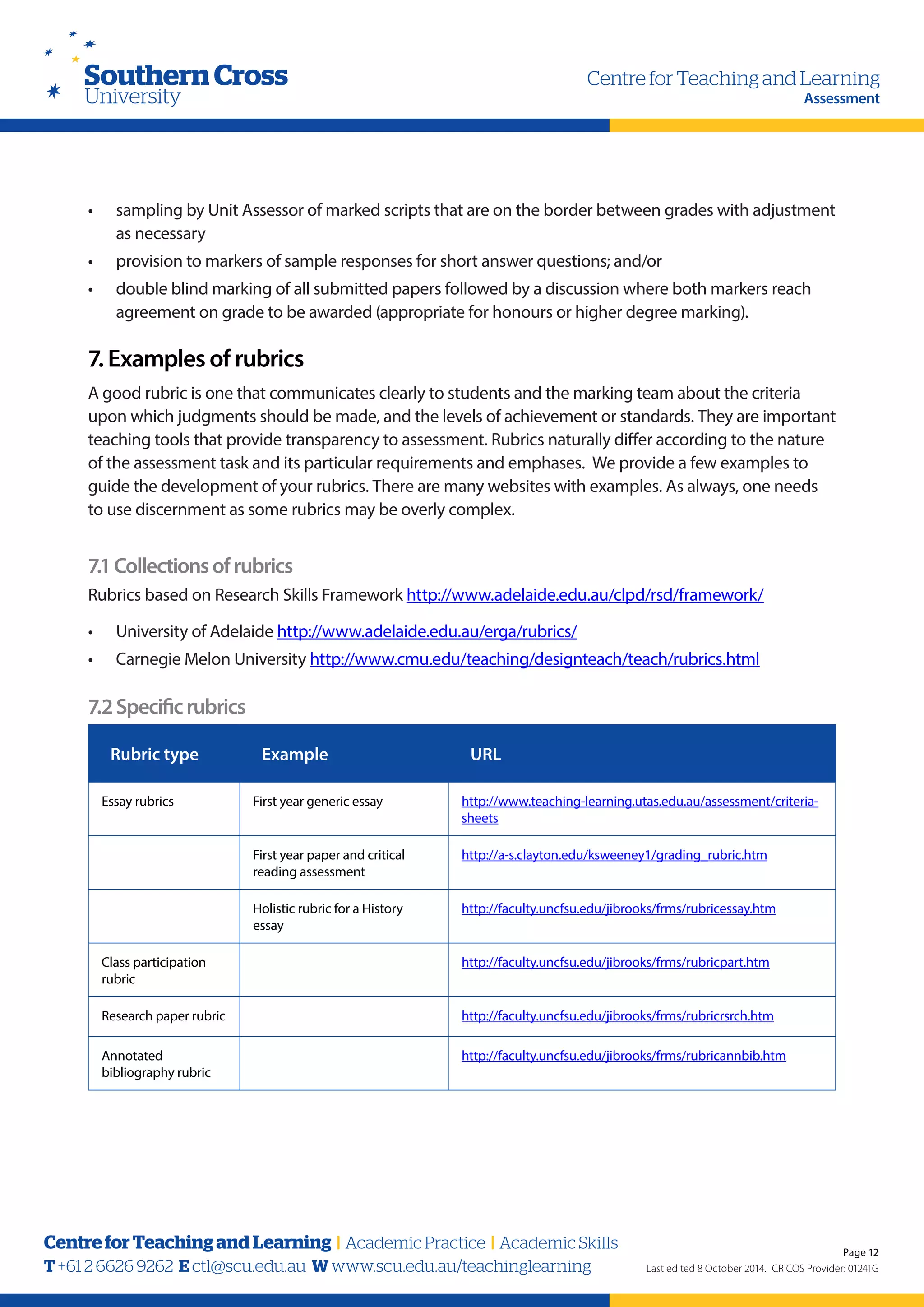 13. using rubrics in student assessment | PDF