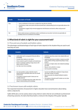 13. using rubrics in student assessment | PDF