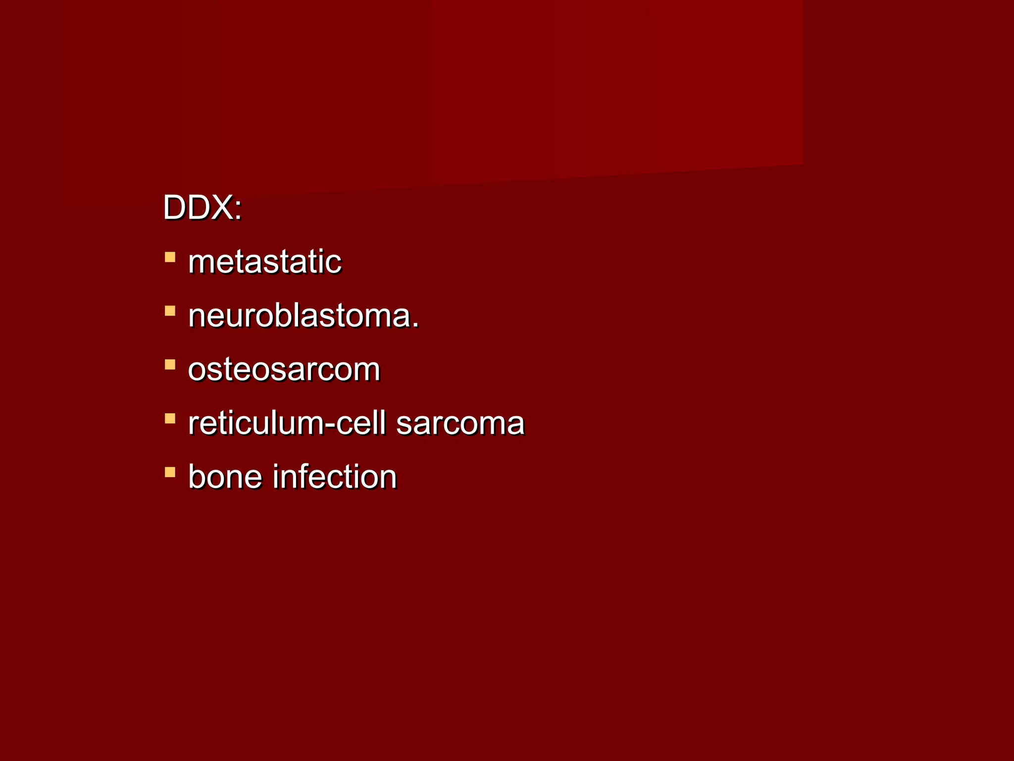 Malignant bone tumors | PPT