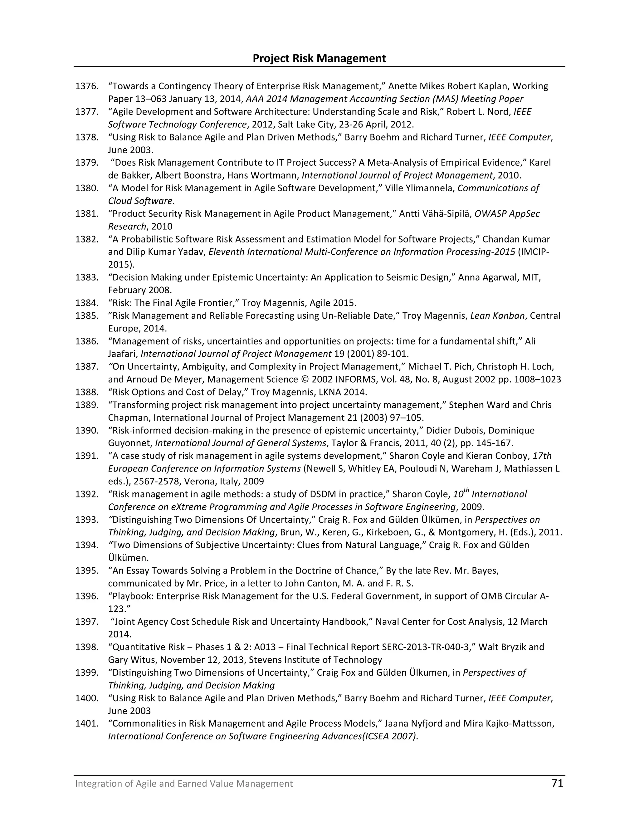 13.0 project risk management | PDF