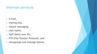 13. internet services | PPTX